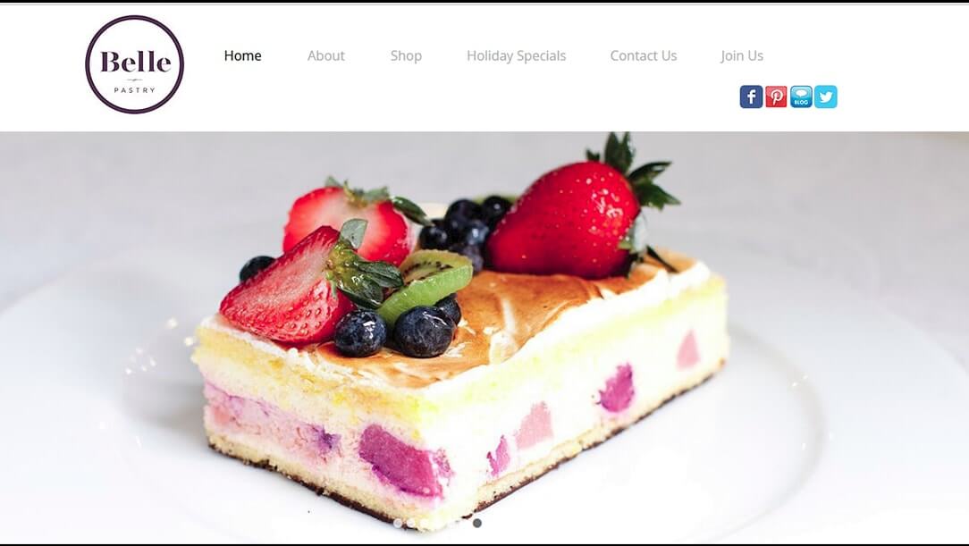 Belle Pastry a WordPress Website for Cafe & Bakery Store