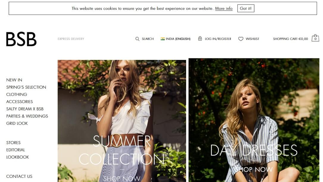 BSB Fashions Online Drupal Store for Clothing & Fashion Accessories